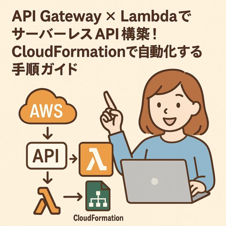 API Gateway × LambdaでサーバーレスAPI構築！CloudFormationで自動化する手順ガイド | 初心者エンジニアのつぶやき